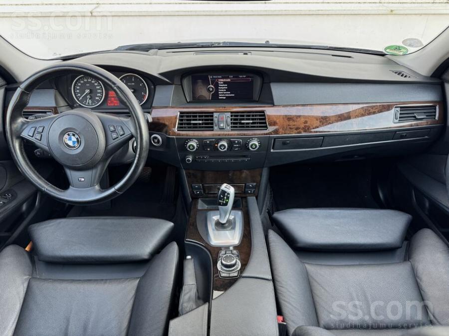 Black BMW 530 2010 in Riga, with an engine capacity of 3.00 L and mileage of 344 thousand km for 6480 €, photo 16 on AUTOMOTO.COM.LV
