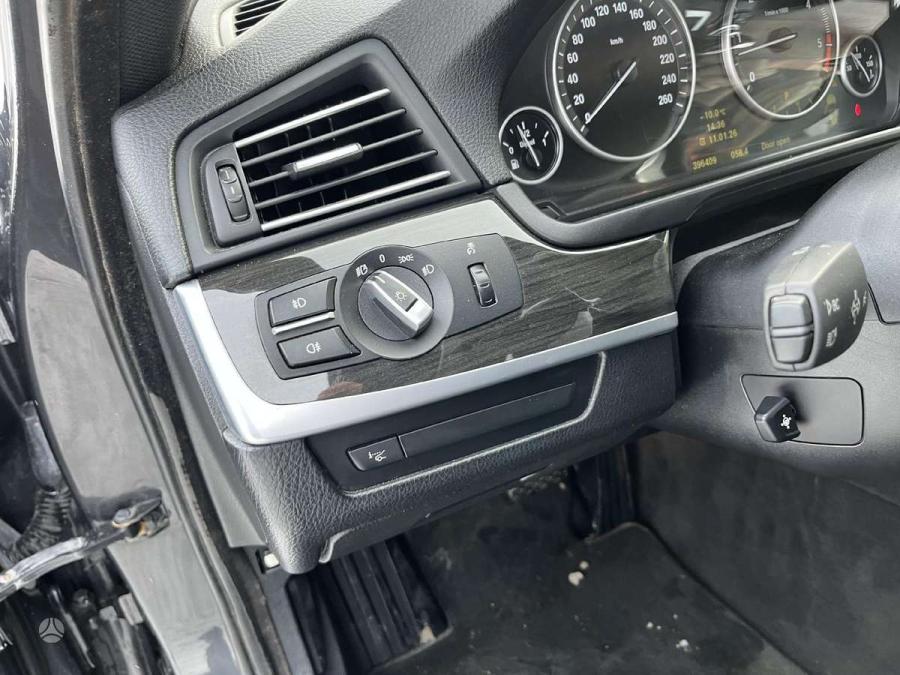 Black BMW 530 2011 in Kaunas, with an engine capacity of 3.00 L and mileage of 397 thousand km for 7350 €, photo 11 on AUTOMOTO.COM.LV