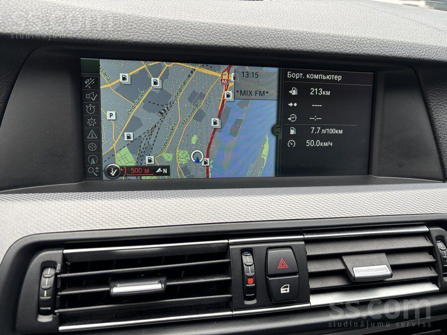 Black BMW 530 2011 in Riga, with an engine capacity of 3.00 L and mileage of 315 thousand km for 8450 €, photo 13 on AUTOMOTO.COM.LV