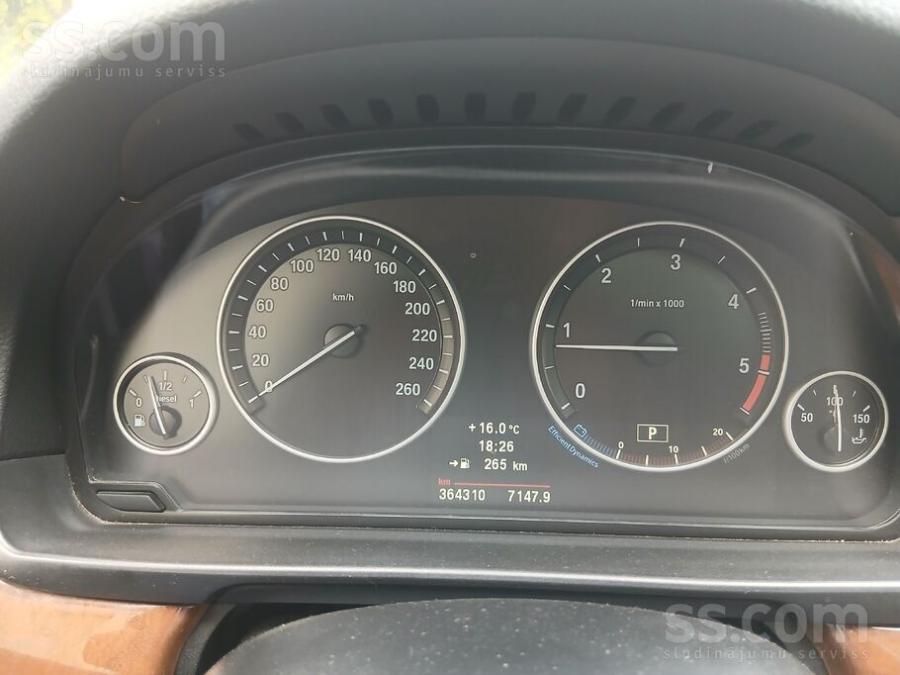 Melns BMW 530 2011 Ogre, ar dzinēja tilpumu 3.00 L un nobraukumu 364 tūkst. km par 7200 €, foto 14 vietnē AUTOMOTO.COM.LV