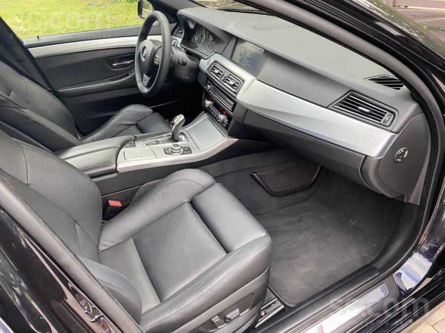 Black BMW 530 2011 in Riga, with an engine capacity of 3.00 L and mileage of 256 thousand km for 10500 €, photo 10 on AUTOMOTO.COM.LV