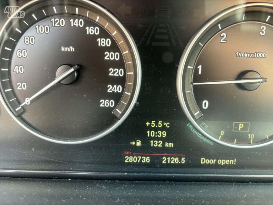 Black BMW 530 2011 in Vilnius, with an engine capacity of 3.00 L and mileage of 287 thousand km for 8200 €, photo 10 on AUTOMOTO.COM.LV