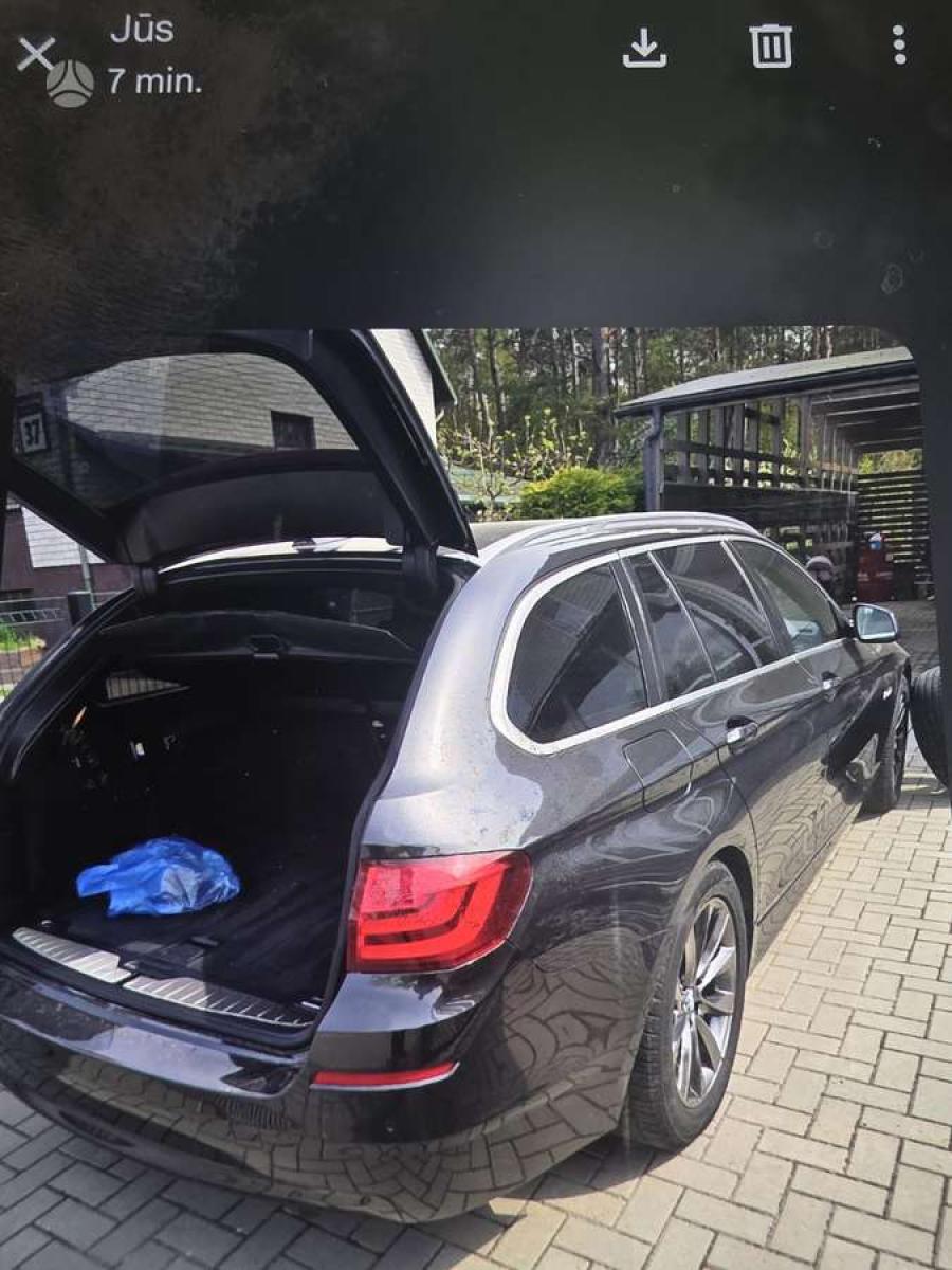 Black BMW 530 2011 in Druskininkai, with an engine capacity of 2.99 L and mileage of 301 thousand km for 7300 €, photo 6 on AUTOMOTO.COM.LV