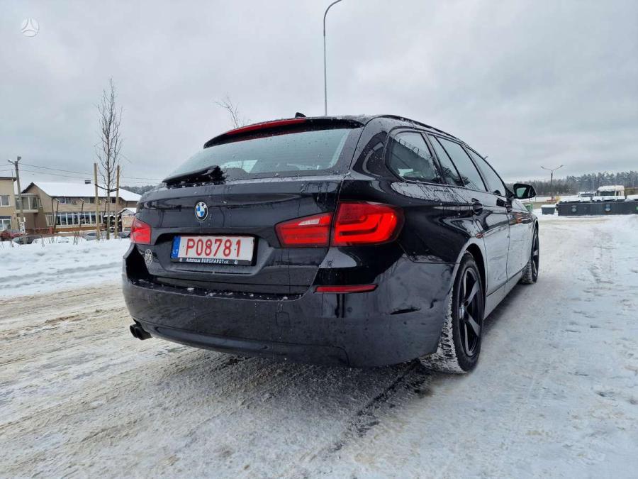 Black BMW 530 2012 in Vilnius, with an engine capacity of 3.00 L and mileage of 217 thousand km for 7999 €, photo 5 on AUTOMOTO.COM.LV