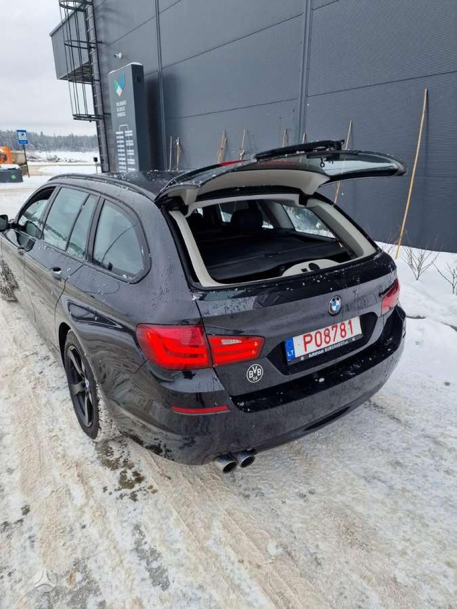 Black BMW 530 2012 in Vilnius, with an engine capacity of 2.99 L and mileage of 226 thousand km for 7950 €, photo 21 on AUTOMOTO.COM.LV