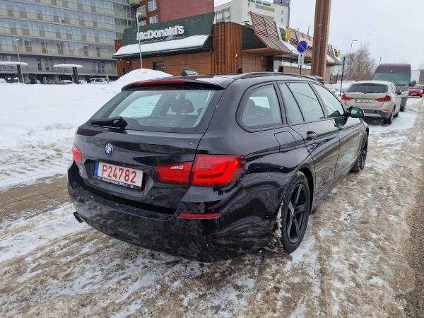 Black BMW 530 2012 in Vilnius, with an engine capacity of 3.00 L and mileage of 240 thousand km for 7690 €, photo 5 on AUTOMOTO.COM.LV