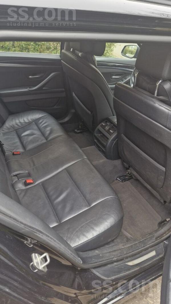 Melns BMW 530 2012 Rīga, ar dzinēja tilpumu 3.00 L un nobraukumu 345 tūkst. km par 8900 €, foto 9 vietnē AUTOMOTO.COM.LV