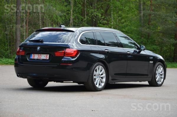 Black BMW 530 2012 in Riga, with an engine capacity of 3.00 L and mileage of 226 thousand km for 11990 €, photo 9 on AUTOMOTO.COM.LV