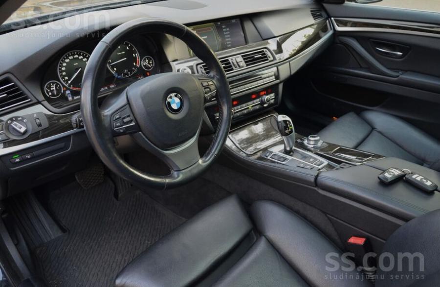 Melns BMW 530 2012 Rīga, ar dzinēja tilpumu 3.00 L un nobraukumu 226 tūkst. km par 11990 €, foto 14 vietnē AUTOMOTO.COM.LV