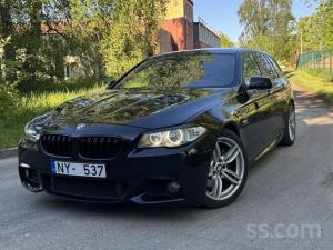 Black BMW 530 2012 in Cesis, with an engine capacity of 3.00 L and mileage of 345 thousand km for 10500 €, photo  on AUTOMOTO.COM.LV