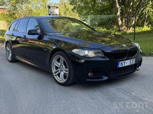 Black BMW 530 2012 in Cesis, with an engine capacity of 3.00 L and mileage of 345 thousand km for 10500 €, photo 6 on AUTOMOTO.COM.LV