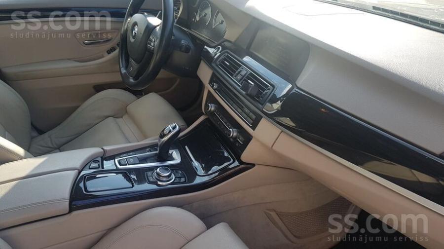 Black BMW 530 2012 in Riga, with an engine capacity of 3.00 L and mileage of 287 thousand km for 7790 €, photo 7 on AUTOMOTO.COM.LV