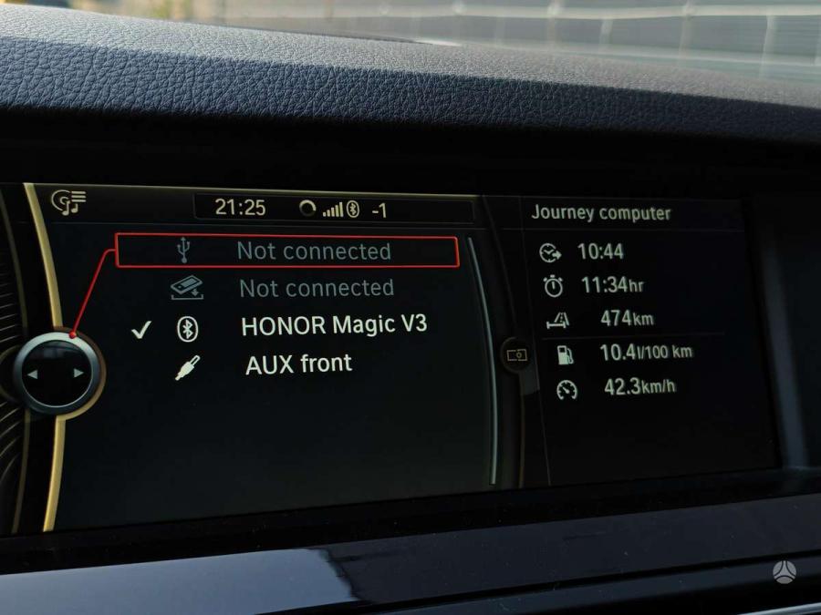 Black BMW 530 2012 in Klaipeda, with an engine capacity of 2.99 L and mileage of 350 thousand km for 7950 €, photo 54 on AUTOMOTO.COM.LV