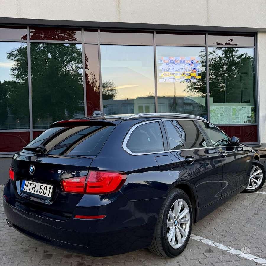 Black BMW 530 2012 in Kaisiadorys, with an engine capacity of 2.99 L and mileage of 360 thousand km for 6950 €, photo 15 on AUTOMOTO.COM.LV