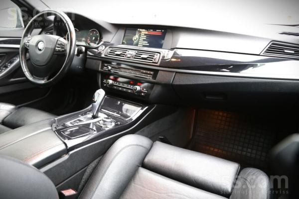Black BMW 530 2013 in Riga, with an engine capacity of 3.00 L and mileage of 241 thousand km for 8995 €, photo 10 on AUTOMOTO.COM.LV