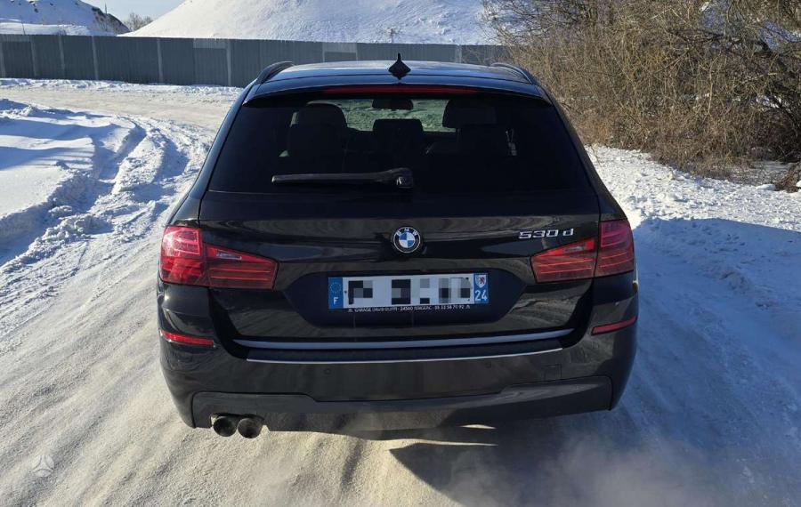 Black BMW 530 2013 in Taurage, with an engine capacity of 2.99 L and mileage of 307 thousand km for 13300 €, photo 6 on AUTOMOTO.COM.LV