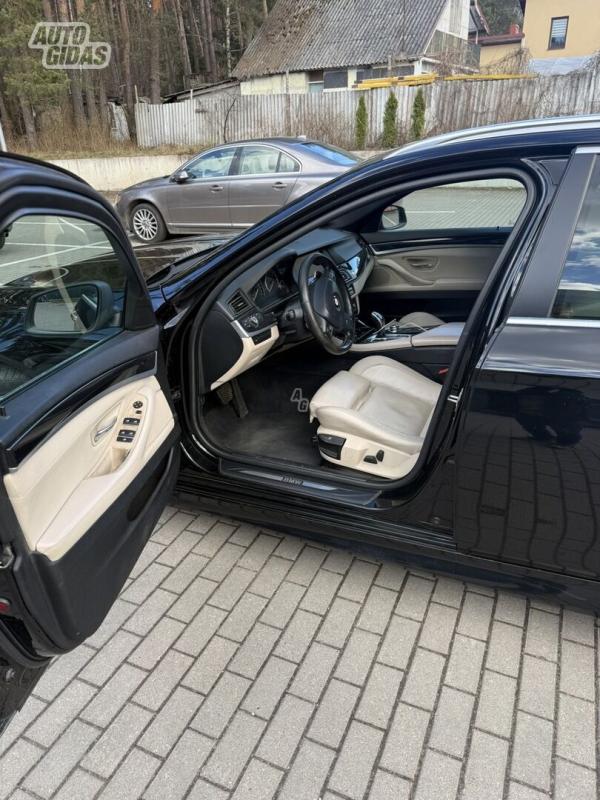 Black BMW 530 2013 in Vilnius, with an engine capacity of 3.00 L and mileage of 315 thousand km for 7900 €, photo 10 on AUTOMOTO.COM.LV