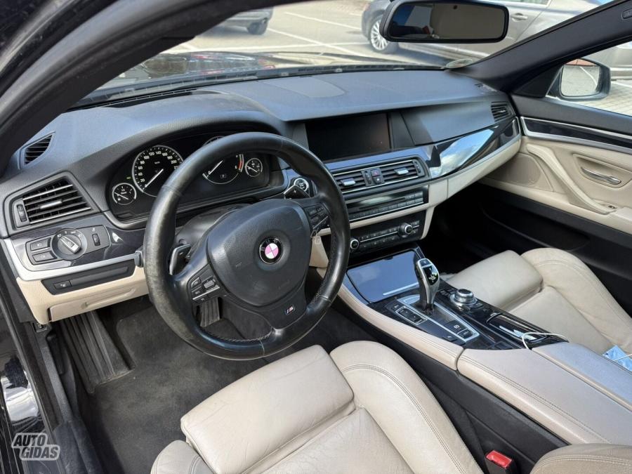 Black BMW 530 2013 in Vilnius, with an engine capacity of 3.00 L and mileage of 315 thousand km for 7900 €, photo 23 on AUTOMOTO.COM.LV