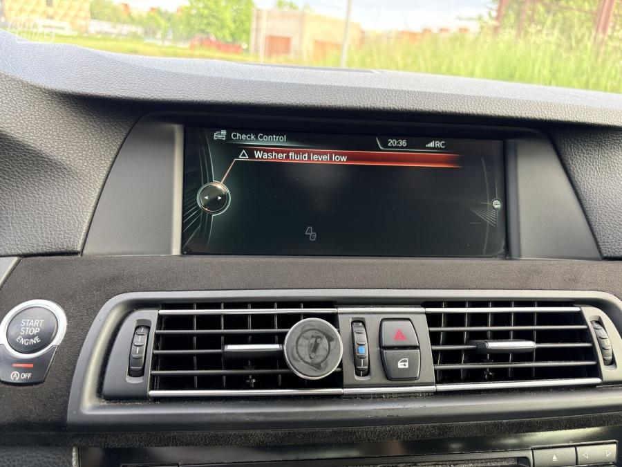Black BMW 530 2013 in Klaipeda, with an engine capacity of 3.00 L and mileage of 371 thousand km for 8500 €, photo 25 on AUTOMOTO.COM.LV
