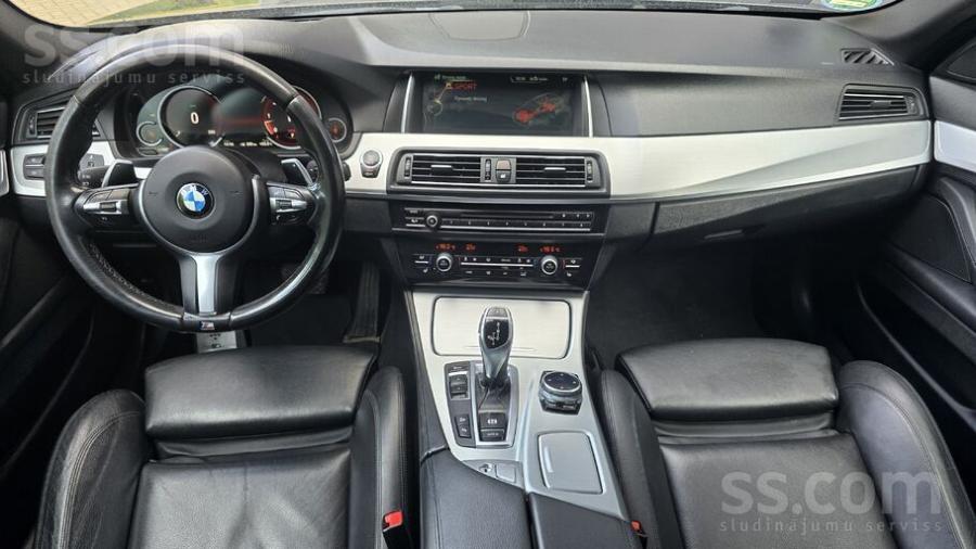 Black BMW 530 2013 in Talsi, with an engine capacity of 3.00 L and mileage of 305 thousand km for 12990 €, photo 5 on AUTOMOTO.COM.LV