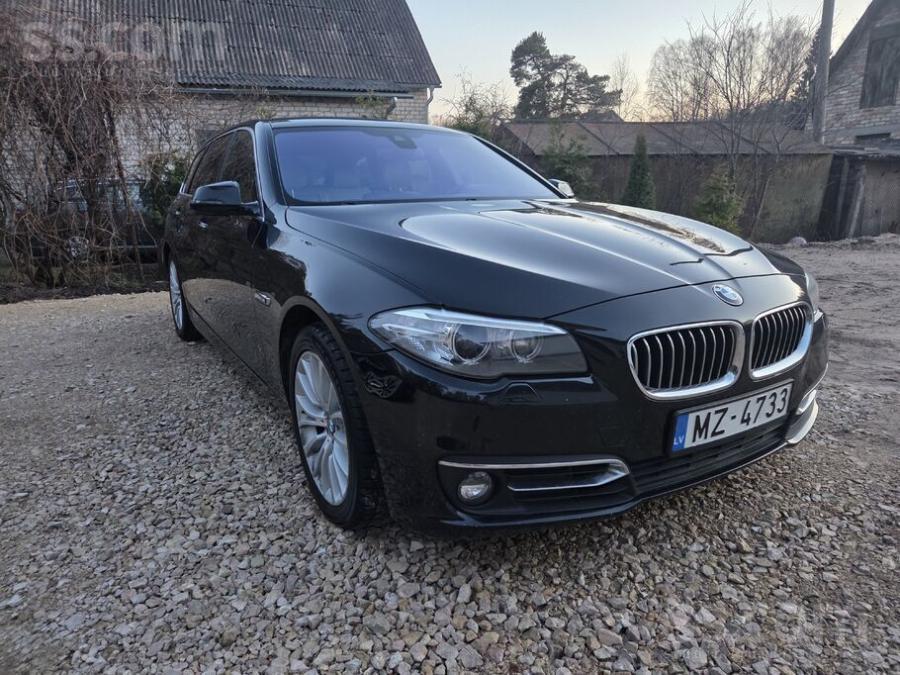 Black BMW 530 2013 in Riga, with an engine capacity of 3.00 L and mileage of 313 thousand km for 10400 €, photo 3 on AUTOMOTO.COM.LV