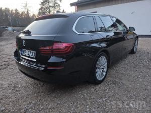 Black BMW 530 2013 in Riga, with an engine capacity of 3.00 L and mileage of 313 thousand km for 10400 €, photo 8 on AUTOMOTO.COM.LV