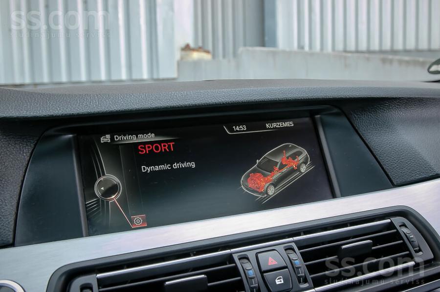 Black BMW 530 2013 in Tukums, with an engine capacity of 3.00 L and mileage of 320 thousand km for 10990 €, photo 32 on AUTOMOTO.COM.LV