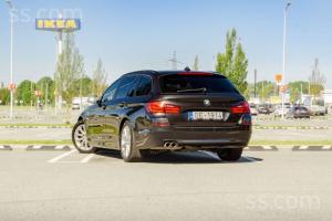 Black BMW 530 2013 in Riga, with an engine capacity of 3.00 L and mileage of 307 thousand km for 9290 €, photo 9 on AUTOMOTO.COM.LV