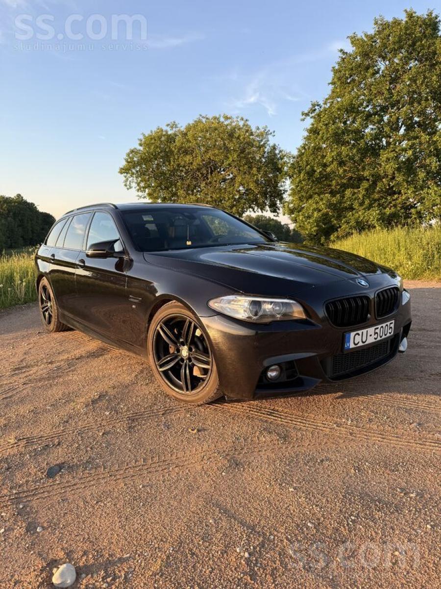 Black BMW 530 2013 in Cesis, with an engine capacity of 3.00 L and mileage of 291 thousand km for 11300 €, photo 4 on AUTOMOTO.COM.LV