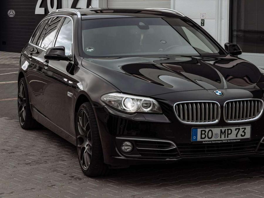 Black BMW 530 2013 in Vilnius, with an engine capacity of 2.99 L and mileage of 236 thousand km for 12500 €, photo 6 on AUTOMOTO.COM.LV