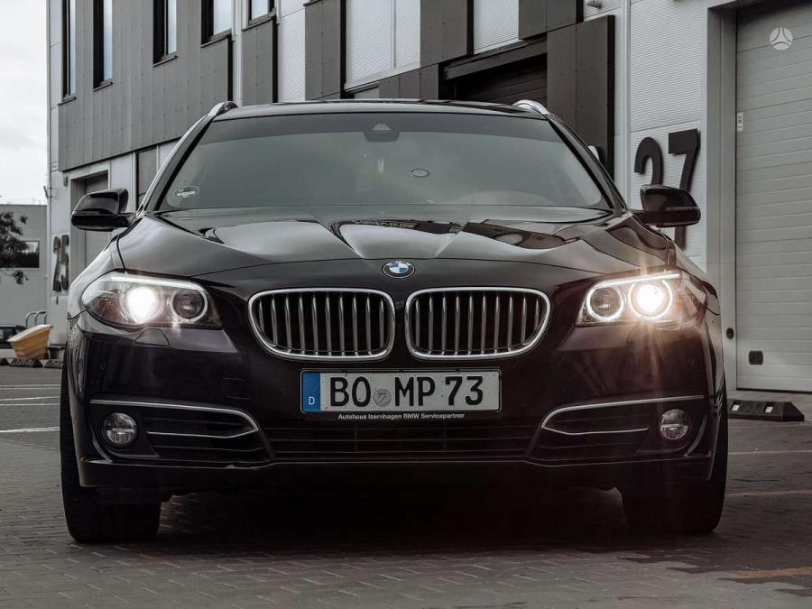 Black BMW 530 2013 in Vilnius, with an engine capacity of 2.99 L and mileage of 236 thousand km for 12500 €, photo 8 on AUTOMOTO.COM.LV