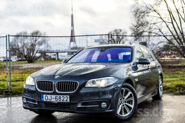 Black BMW 530 2014 in Riga, with an engine capacity of 3.00 L and mileage of 269 thousand km for 14990 €, photo 1 on AUTOMOTO.COM.LV