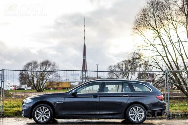 Black BMW 530 2014 in Riga, with an engine capacity of 3.00 L and mileage of 269 thousand km for 14990 €, photo 4 on AUTOMOTO.COM.LV