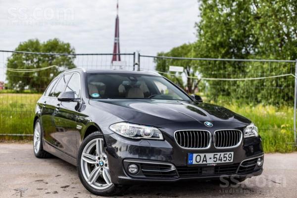 Black BMW 530 2014 in Riga, with an engine capacity of 3.00 L and mileage of 236 thousand km for 12990 €, photo 2 on AUTOMOTO.COM.LV