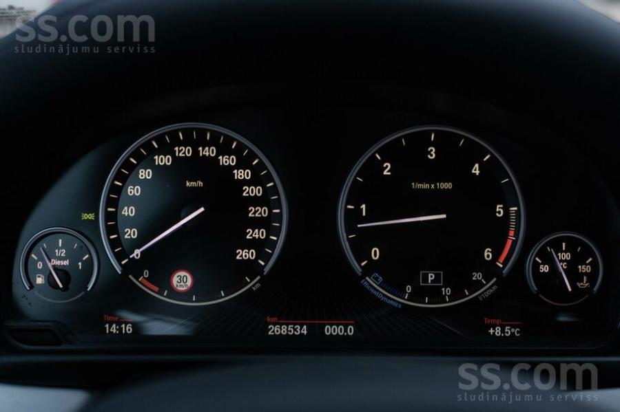 Melns BMW 530 2014 Rīga, ar dzinēja tilpumu 3.00 L un nobraukumu 269 tūkst. km par 14990 €, foto 21 vietnē AUTOMOTO.COM.LV