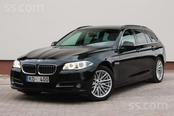 Black BMW 530 2014 in Tukums, with an engine capacity of 3.00 L and mileage of 327 thousand km for 11690 €, photo 1 on AUTOMOTO.COM.LV