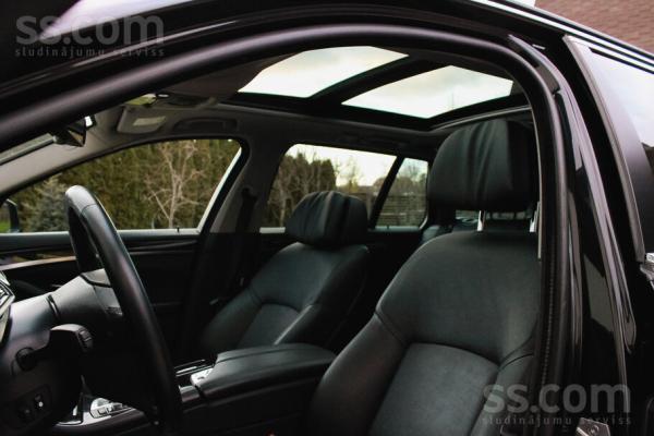 Black BMW 530 2014 in Tukums, with an engine capacity of 3.00 L and mileage of 327 thousand km for 11690 €, photo 6 on AUTOMOTO.COM.LV