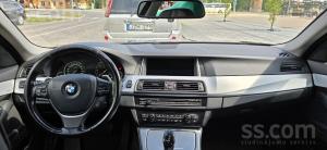 Black BMW 530 2014 in Riga, with an engine capacity of 3.00 L and mileage of 218 thousand km for 17350 €, photo 7 on AUTOMOTO.COM.LV