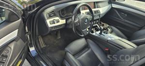 Black BMW 530 2014 in Riga, with an engine capacity of 3.00 L and mileage of 218 thousand km for 17350 €, photo 8 on AUTOMOTO.COM.LV