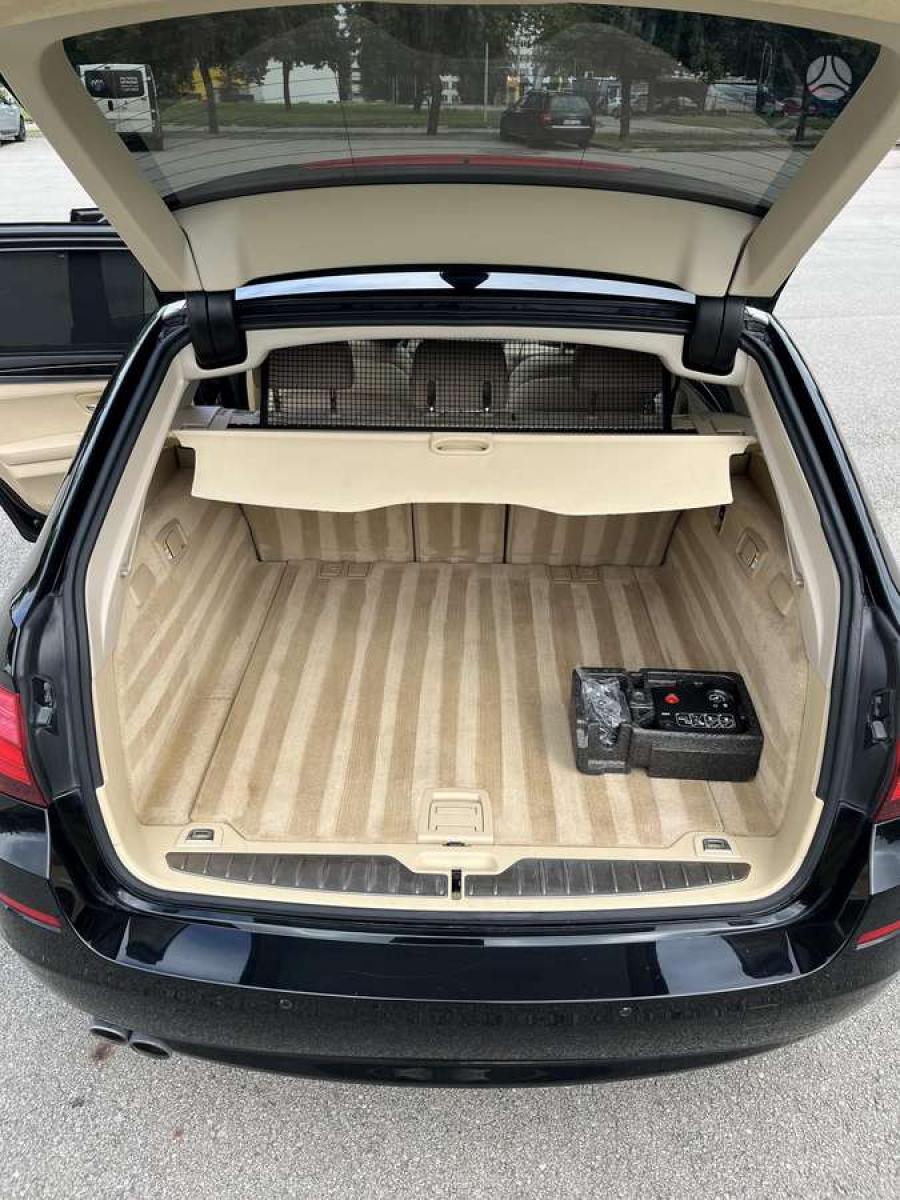 Black BMW 530 2014 in Alytus, with an engine capacity of 2.99 L and mileage of 362 thousand km for 9900 €, photo 7 on AUTOMOTO.COM.LV