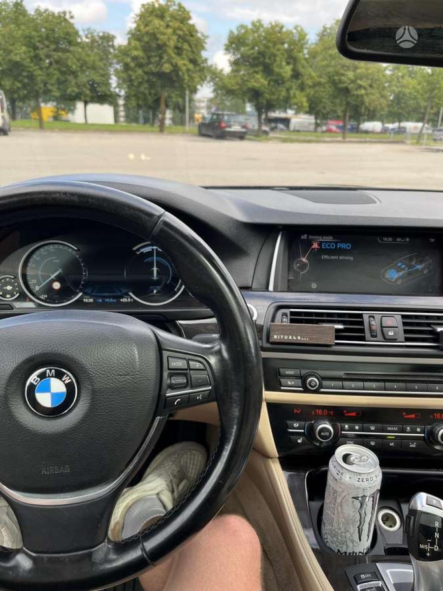 Black BMW 530 2014 in Alytus, with an engine capacity of 2.99 L and mileage of 362 thousand km for 9900 €, photo 15 on AUTOMOTO.COM.LV