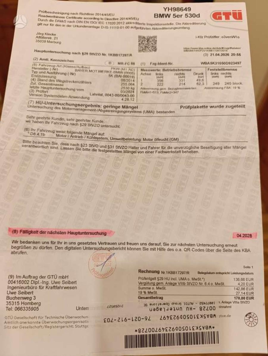 Melns BMW 530 2014 Kauņa, ar dzinēja tilpumu 3.00 L un nobraukumu 255 tūkst. km par 12790 €, foto 42 vietnē AUTOMOTO.COM.LV