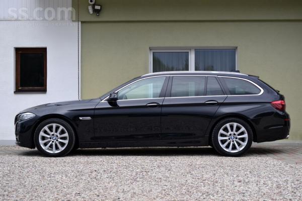 Black BMW 530 2014 in Tukums, with an engine capacity of 3.00 L and mileage of 259 thousand km for 12990 €, photo 10 on AUTOMOTO.COM.LV