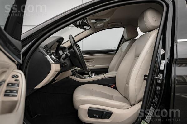 Black BMW 530 2014 in Riga, with an engine capacity of 3.00 L and mileage of 264 thousand km for 8950 €, photo 11 on AUTOMOTO.COM.LV