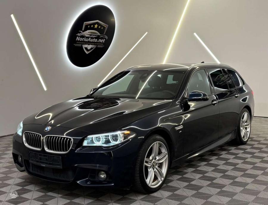 Black BMW 530 2014 in Marijampole, with an engine capacity of 2.99 L and mileage of 241 thousand km for 12650 €, photo 7 on AUTOMOTO.COM.LV