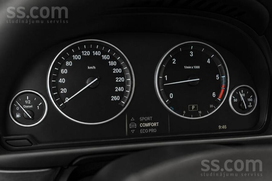 Black BMW 530 2014 in Riga, with an engine capacity of 3.00 L and mileage of 264 thousand km for 9500 €, photo 28 on AUTOMOTO.COM.LV