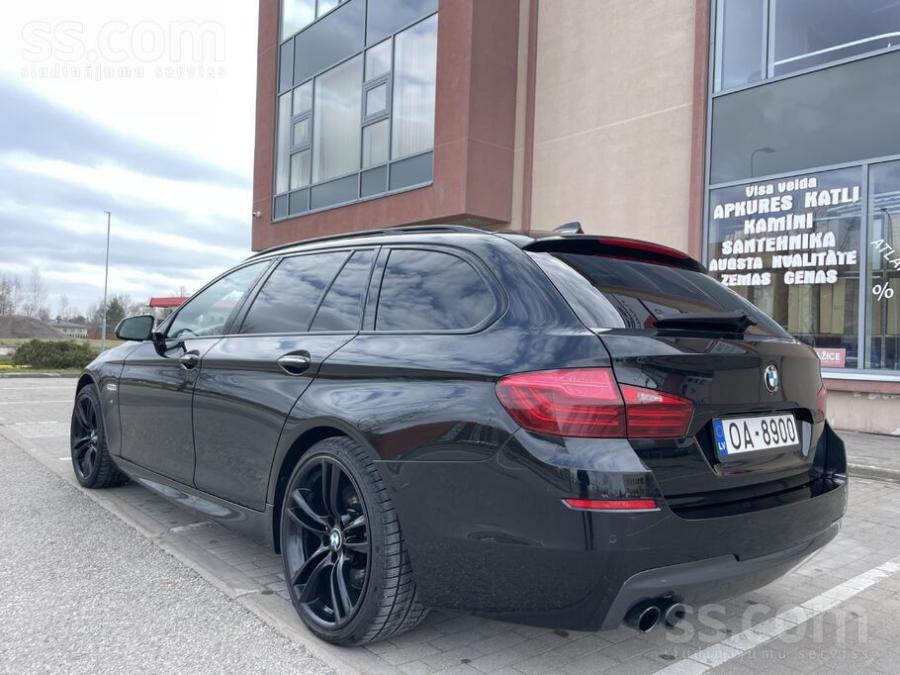 Black BMW 530 2015 in Riga, with an engine capacity of 3.00 L and mileage of 195 thousand km for 16500 €, photo 6 on AUTOMOTO.COM.LV