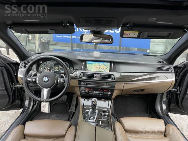 Black BMW 530 2015 in Riga, with an engine capacity of 3.00 L and mileage of 275 thousand km for 16500 €, photo 5 on AUTOMOTO.COM.LV