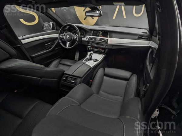 Black BMW 530 2015 in Tukums, with an engine capacity of 3.00 L and mileage of 226 thousand km for 15500 €, photo 5 on AUTOMOTO.COM.LV