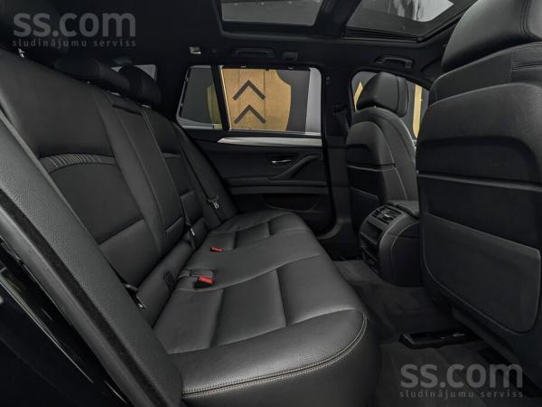 Black BMW 530 2015 in Tukums, with an engine capacity of 3.00 L and mileage of 226 thousand km for 15500 €, photo 8 on AUTOMOTO.COM.LV